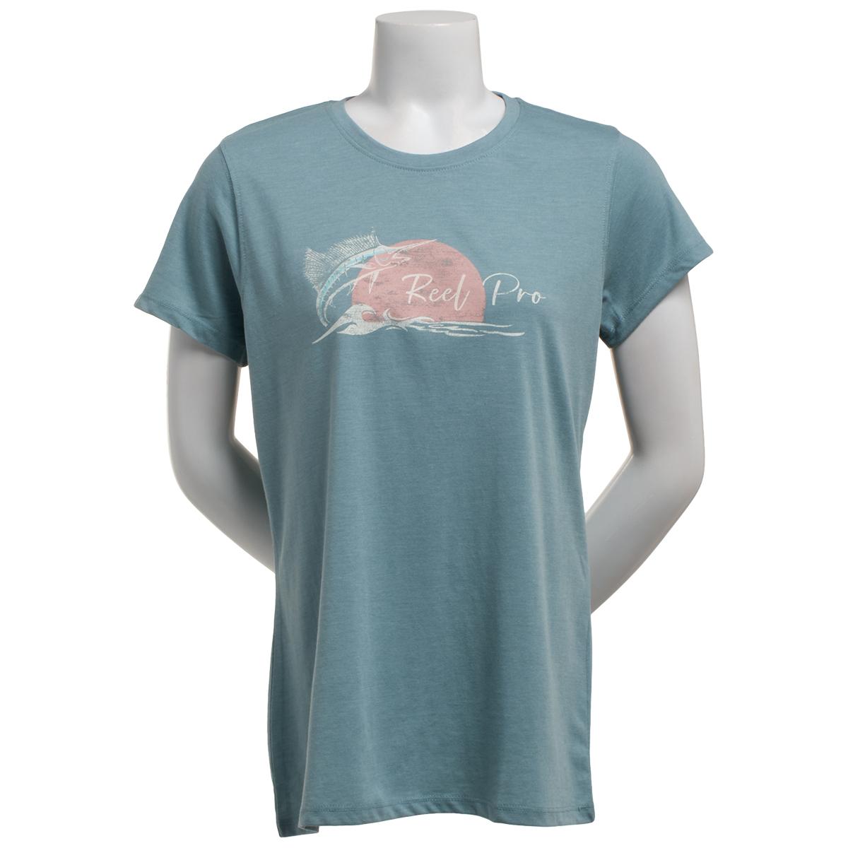Click here for Womens Reel Pro Fishing Short Sleeve Reel Pro Grap... prices