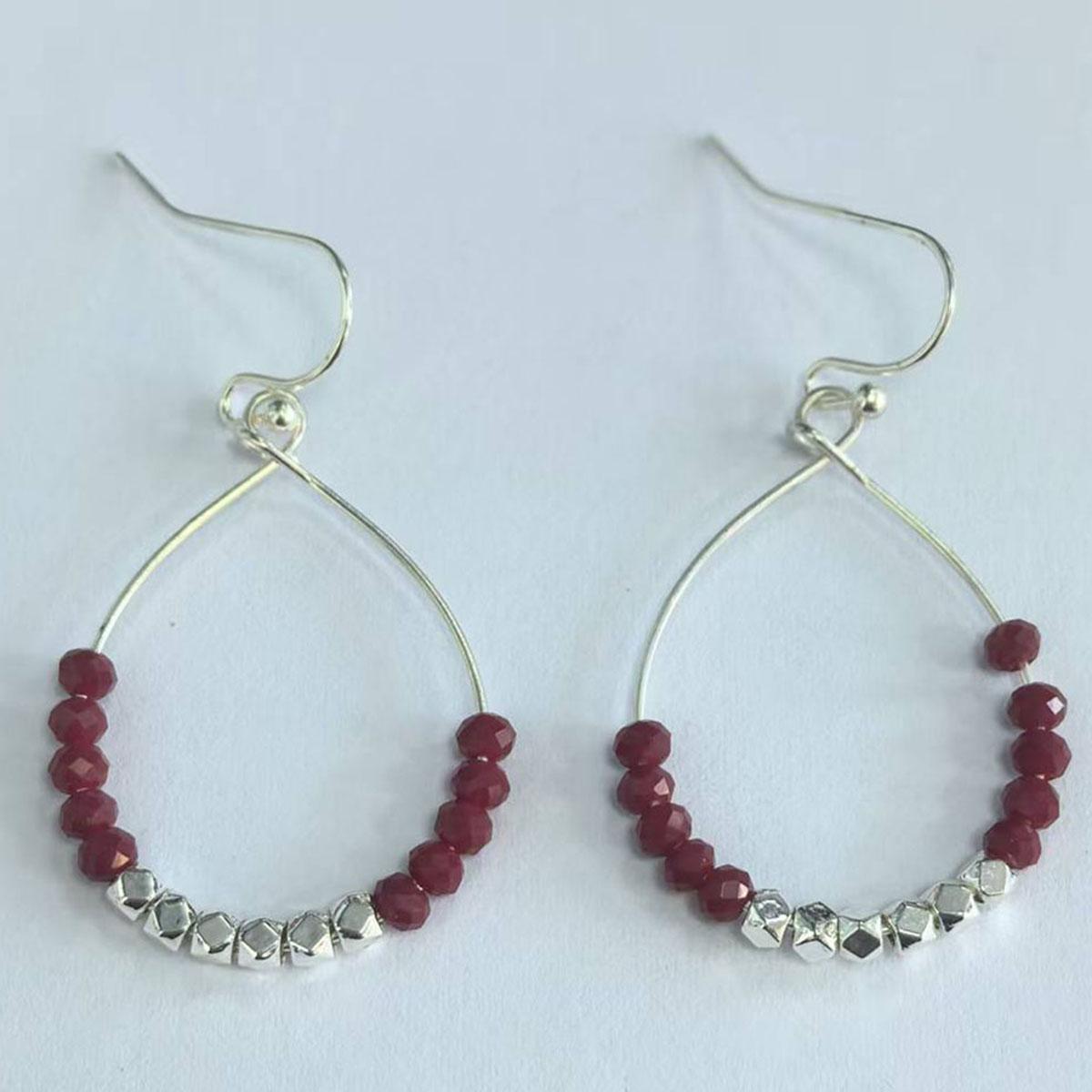 Click here for Ashley Cooper(tm) Semi-Precious Red Rondels Bead D... prices