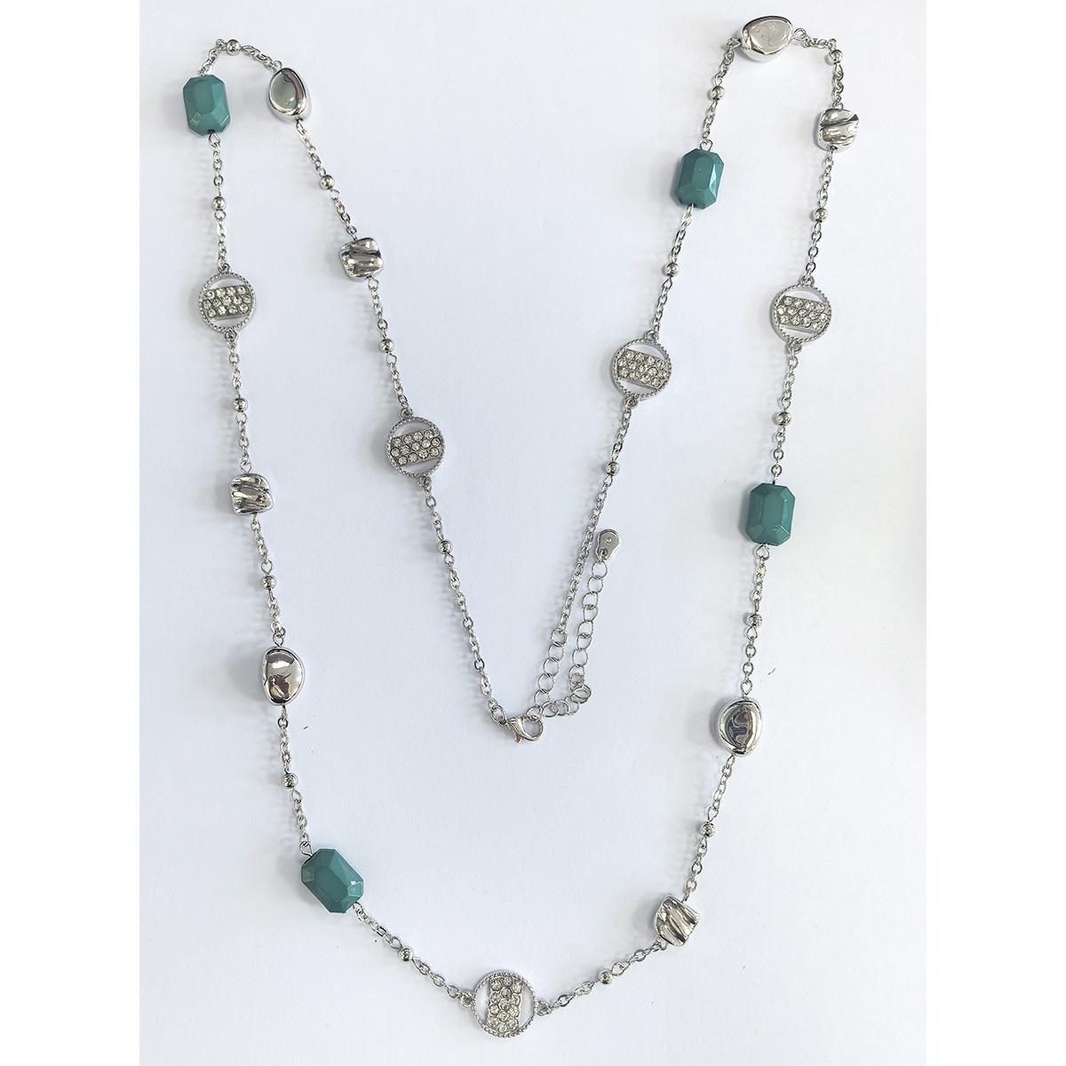 Click here for Ashley Cooper(tm) Silver-Tone Jet Chanel & Blue Be... prices
