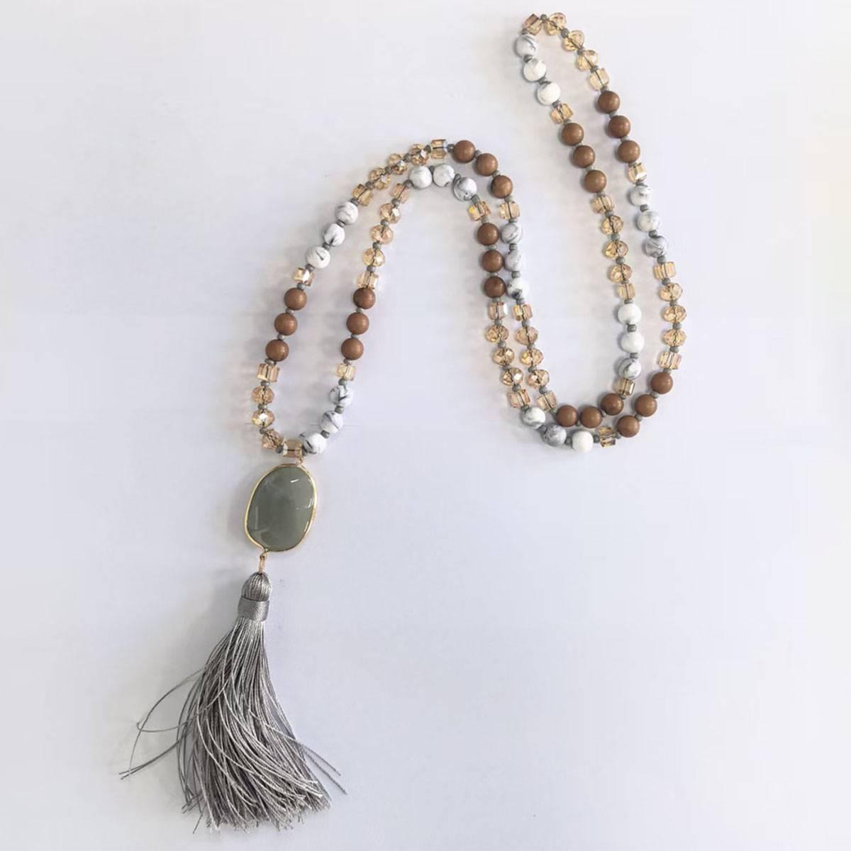 Click here for Ashley Cooper(tm) Gold-Tone Necklace w/ Natural Be... prices