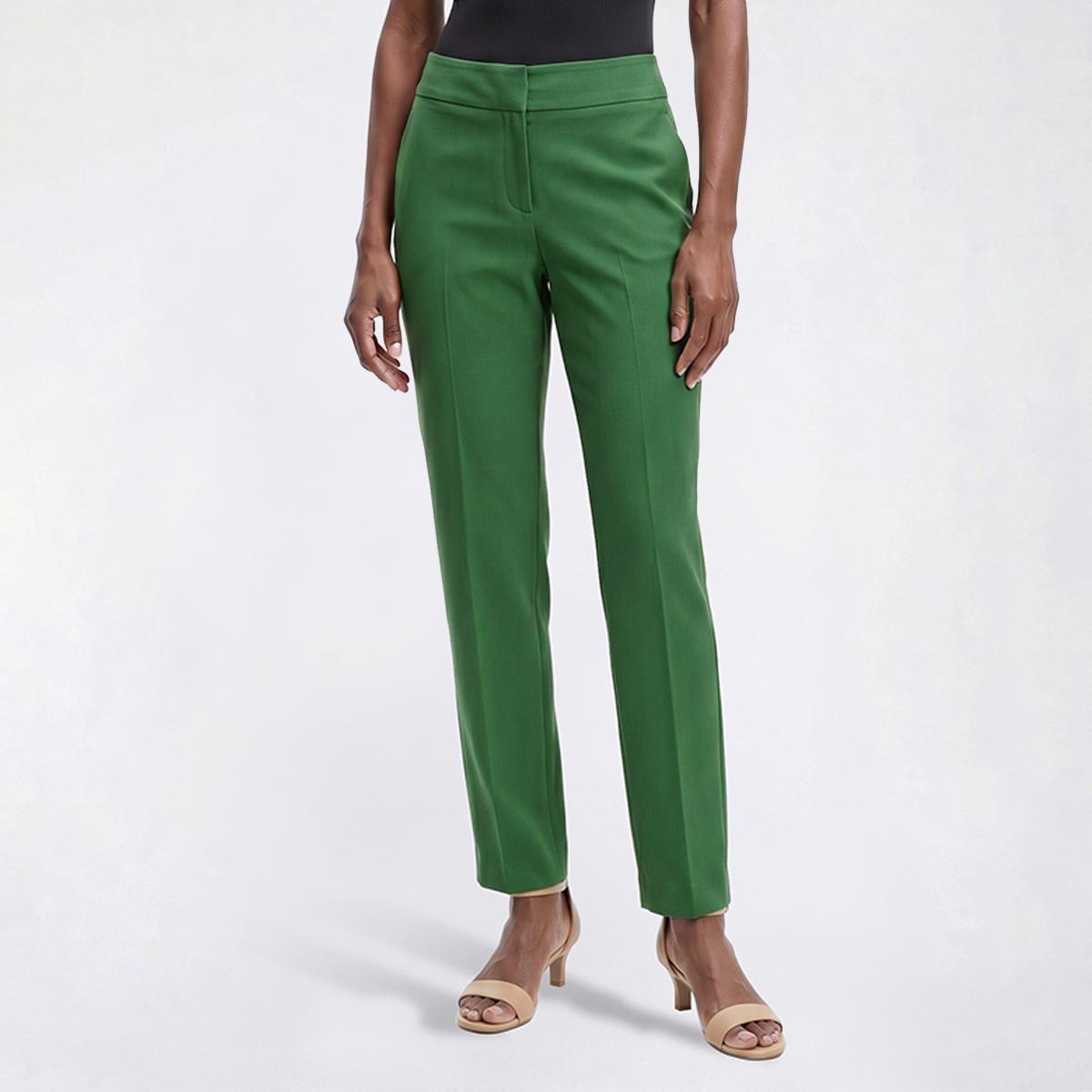 Click here for Petite Kasper Fly Front Slim Leg Dress Pants prices