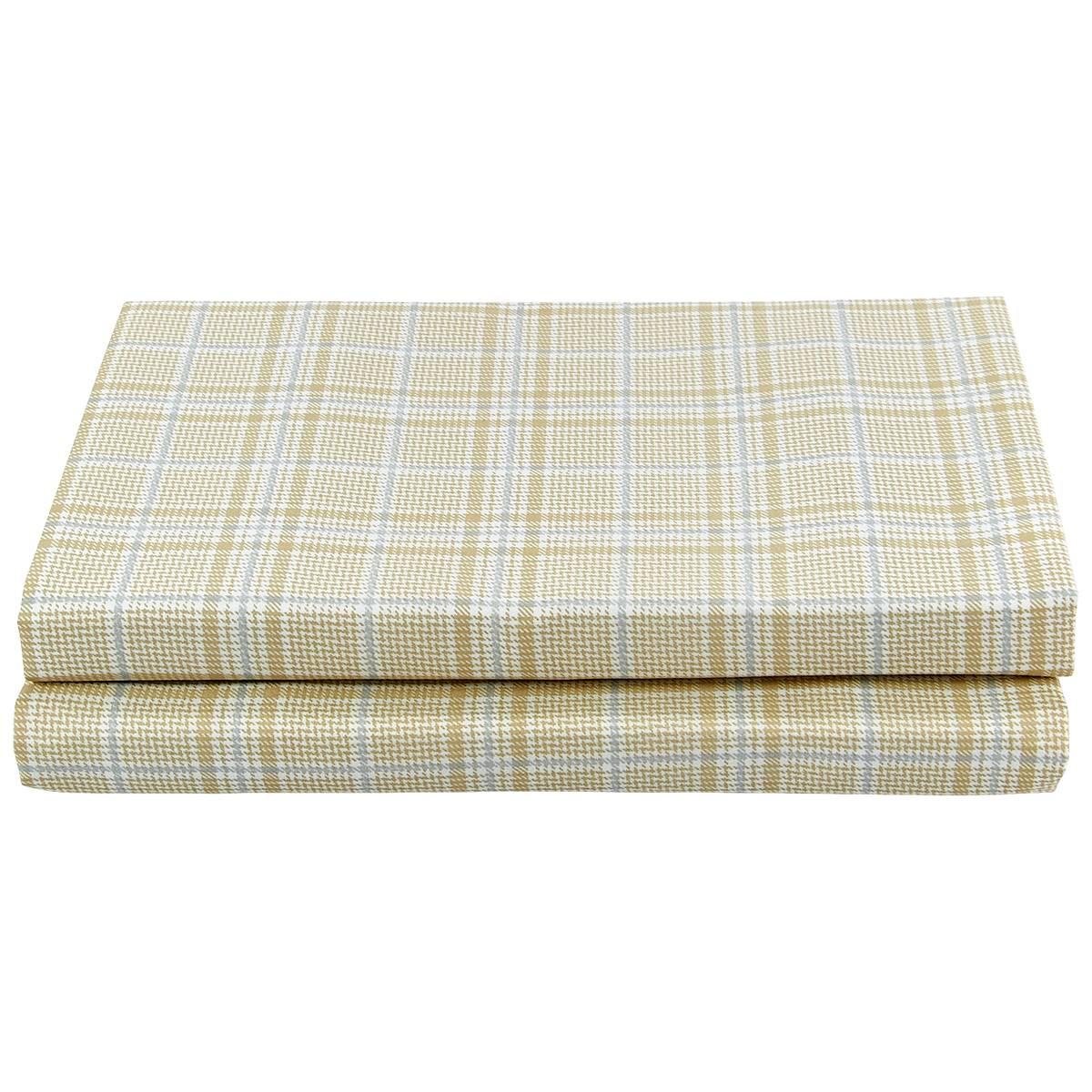 Click here for Ashley Cooper(tm) Biscotti Plaid 4pc. Microfiber S... prices
