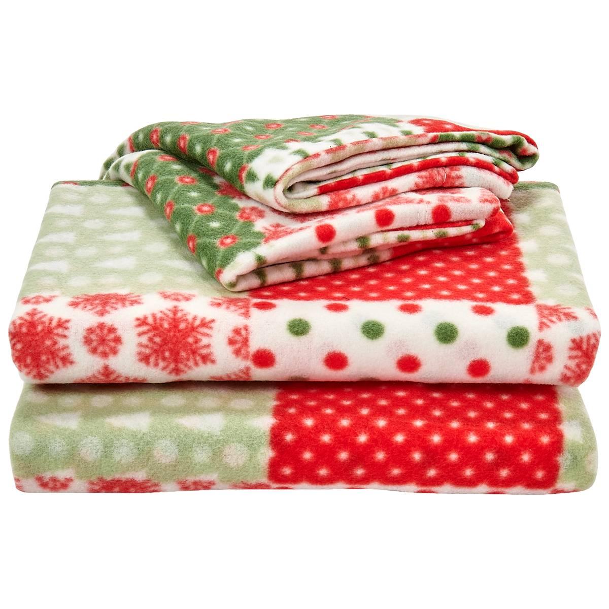 Click here for Ashley Cooper(tm) Holiday Patch Fleece Sheet Set prices