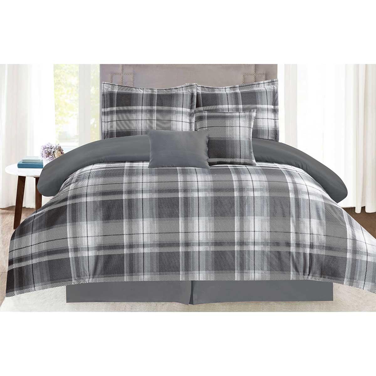 Click here for Ashley Cooper(tm) Leo Plaid 5pc. Reversible Comfor... prices