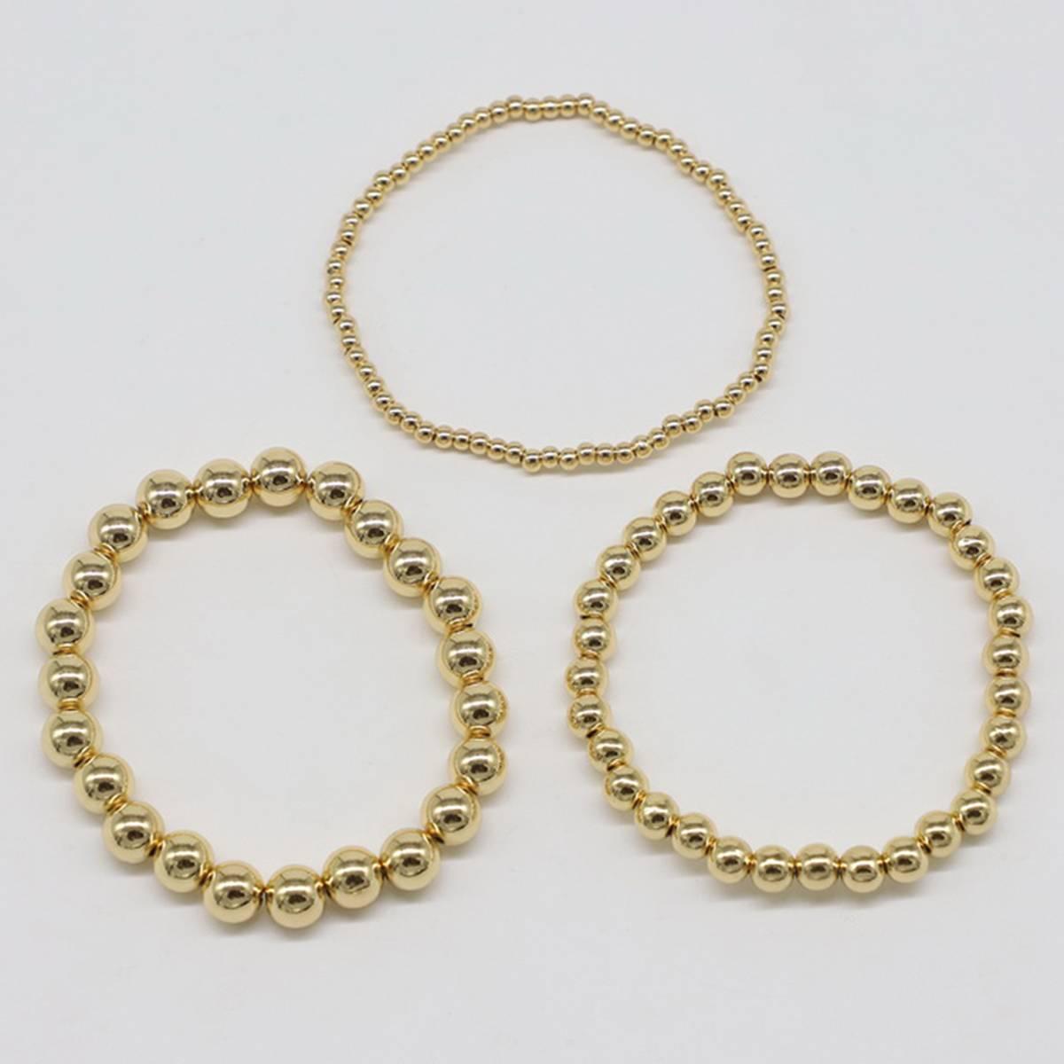 Click here for Design Collection 3pc. Gold-Tone Beaded Stretch Br... prices