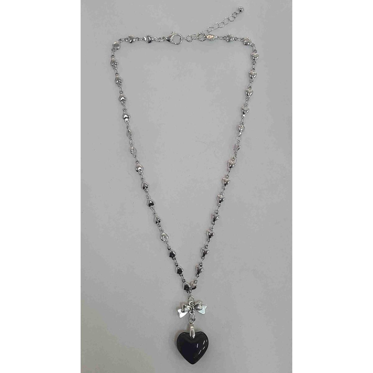 Click here for Ashley Heart Drop Pendant Necklace prices