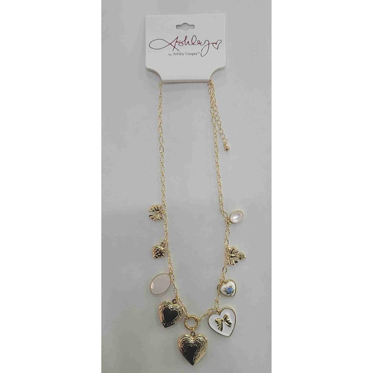 Click here for Ashley Gold Heart Charm Necklace prices