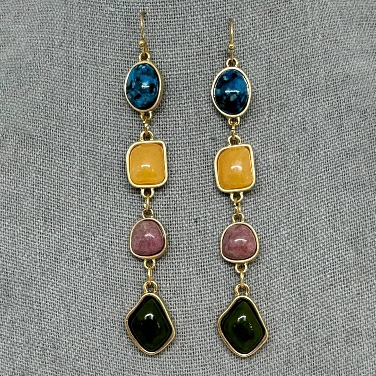 Click here for Ashley Cooper(tm) Gold-Tone & Multi-Colored Linear... prices