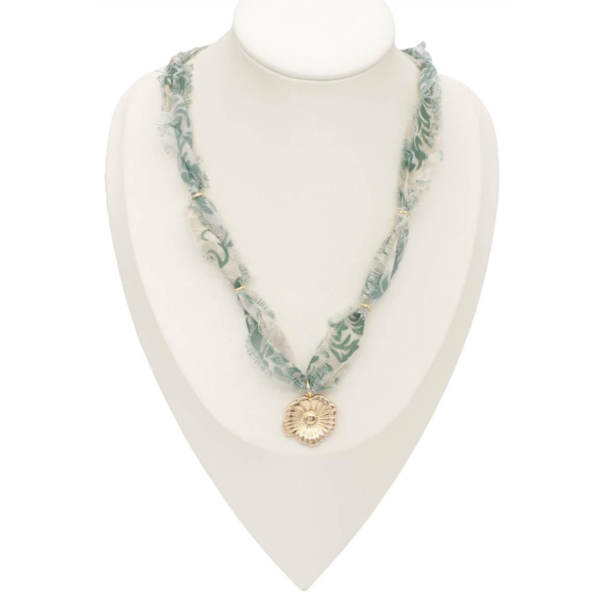 Click here for Ashley Cooper(tm) Georgette Scarf Necklace w/ Flow... prices