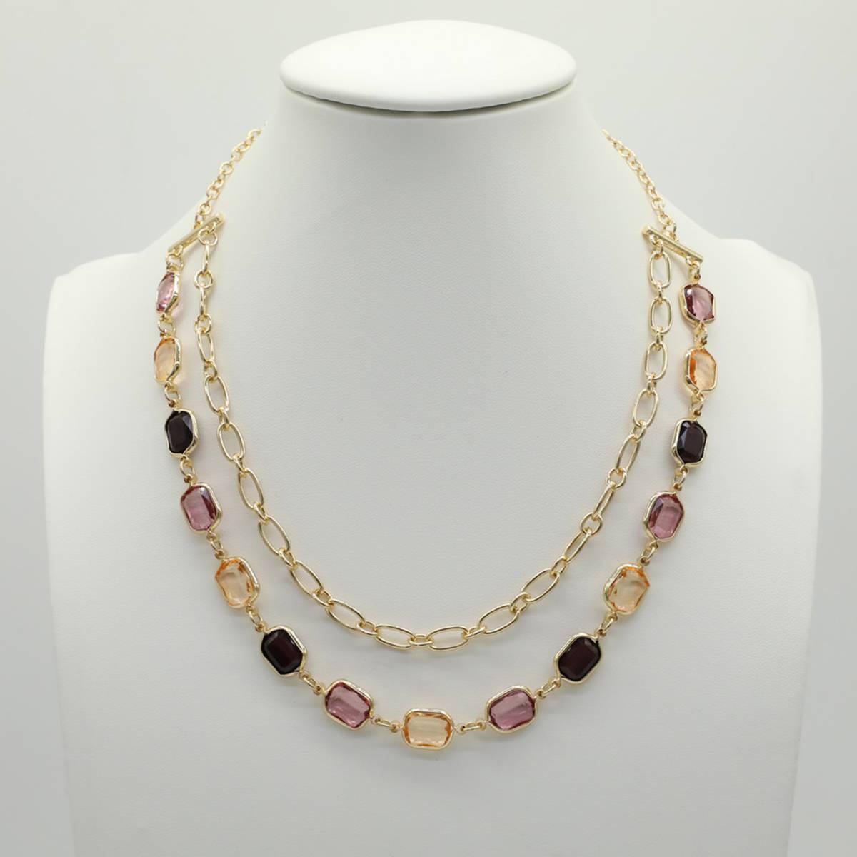 Click here for Ashley Cooper(tm) Berry Multi Strand Necklace prices
