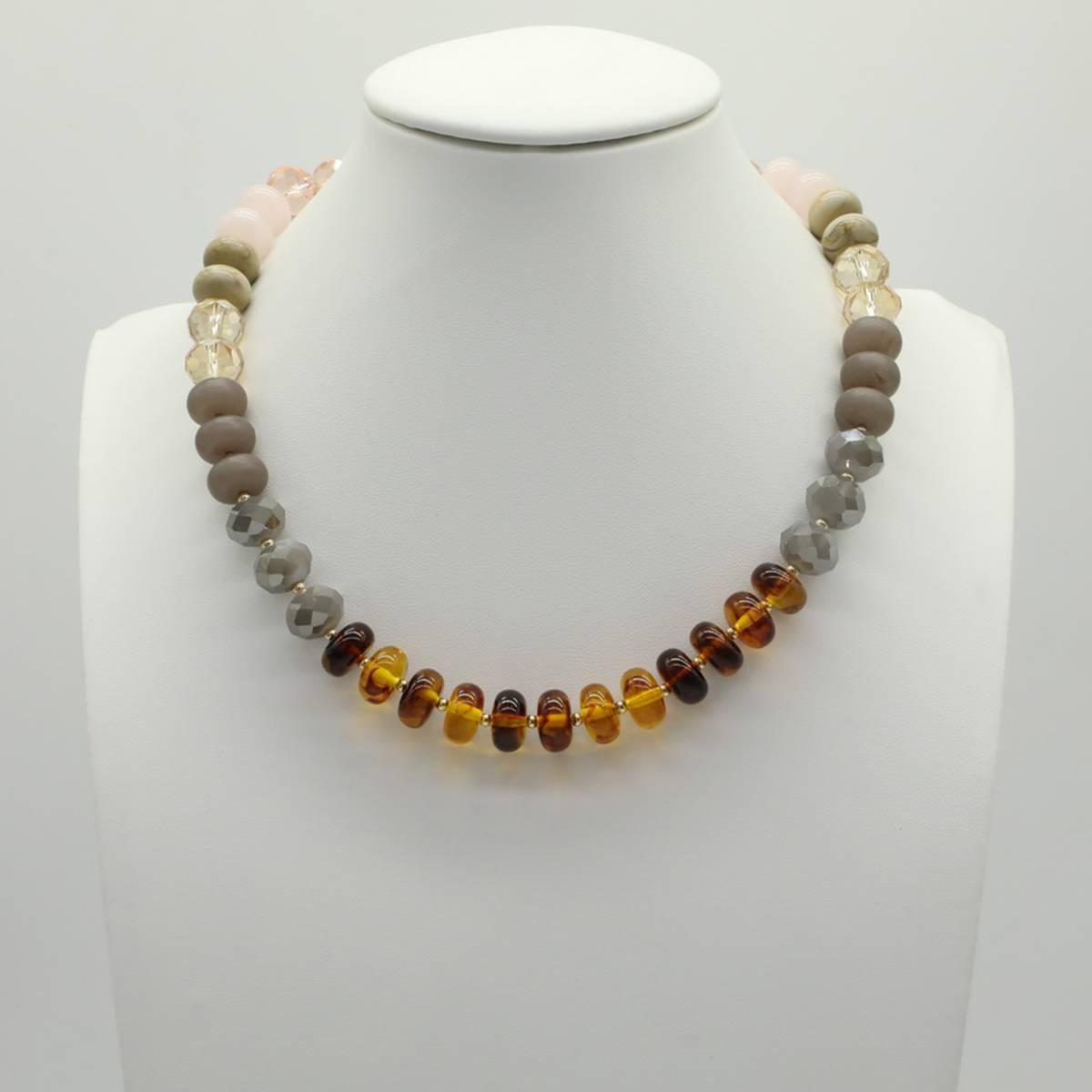 Click here for Ashley Cooper(tm) Tonal Brown Statement Necklace prices