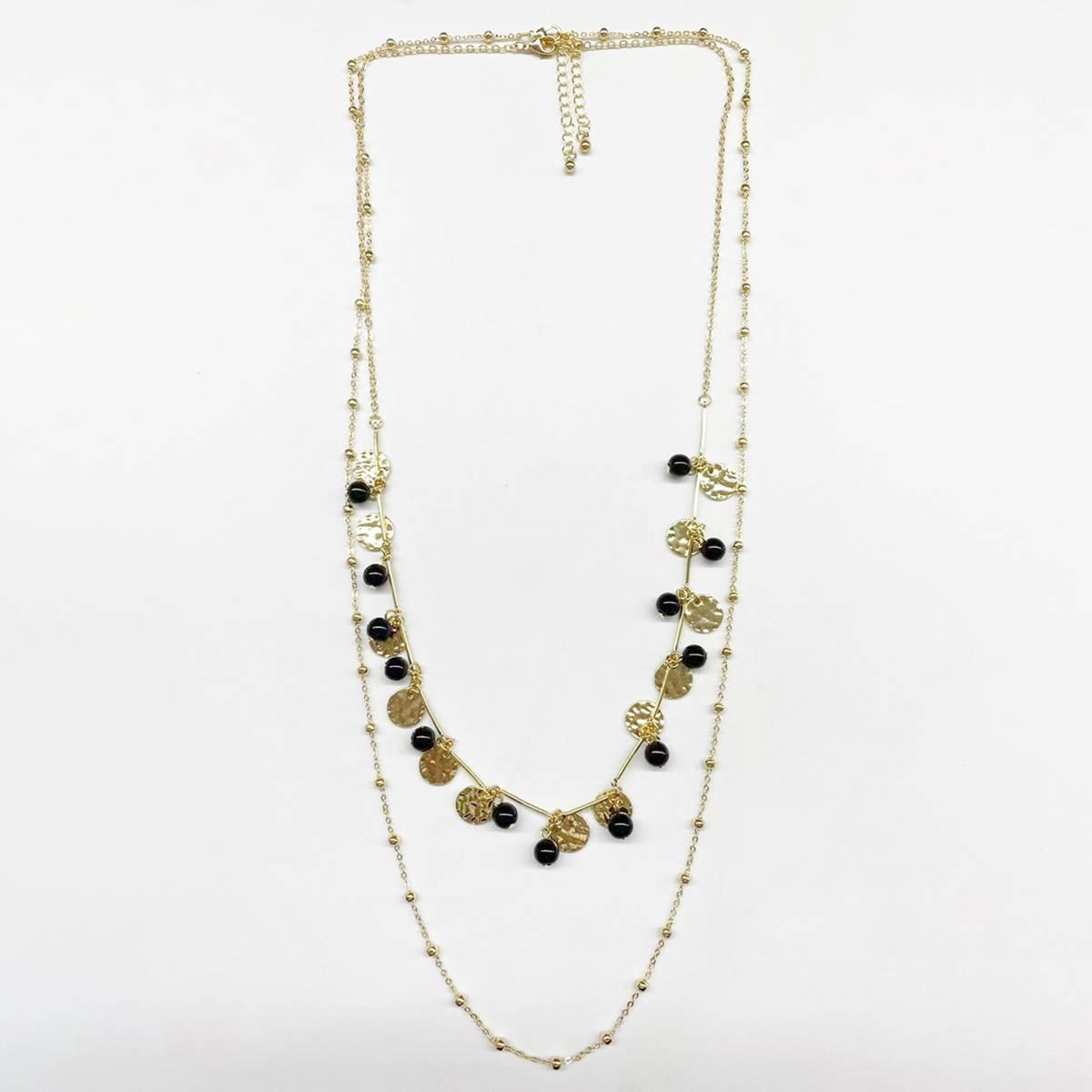 Click here for Ashley Cooper(tm) 2-Row Gold-Tone & Black Layered... prices