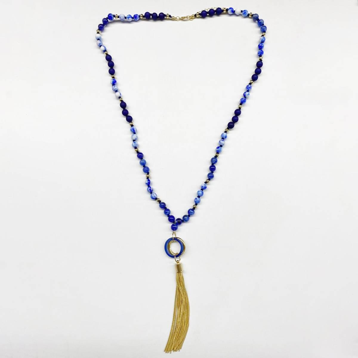 Click here for Ashley Cooper(tm) Gold-Tone & Blue Tassel Drop Nec... prices