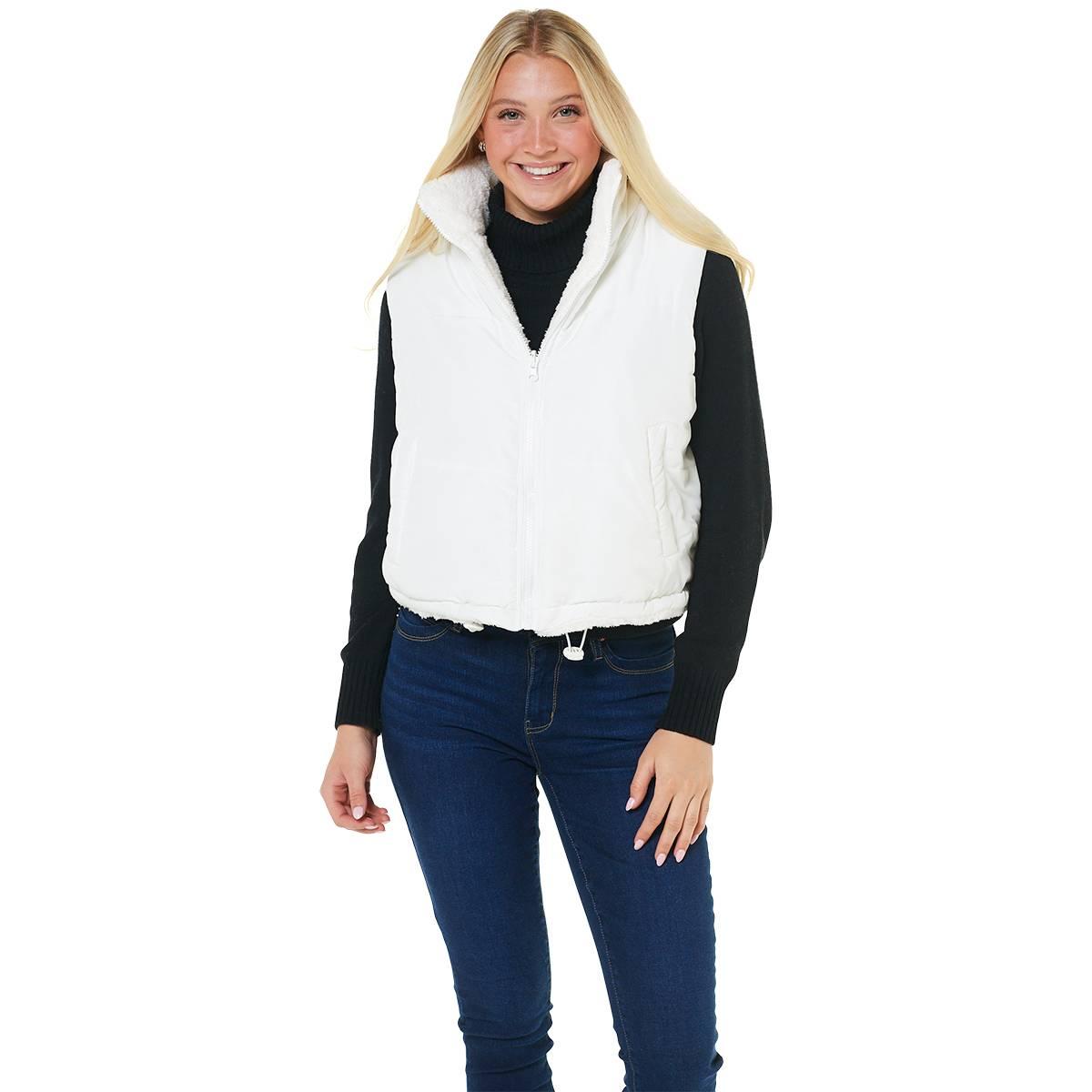 Click here for Juniors Jolie & Joy Reversible Puffer Solid To She... prices