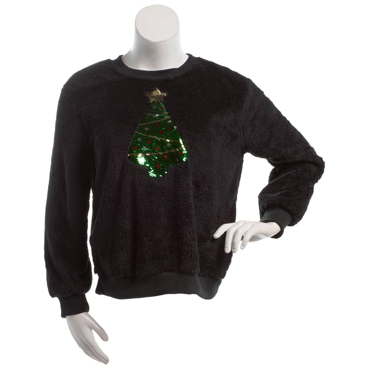 Click here for Womens Inner Circle Sherpa Sweatshirt with Tree Se... prices