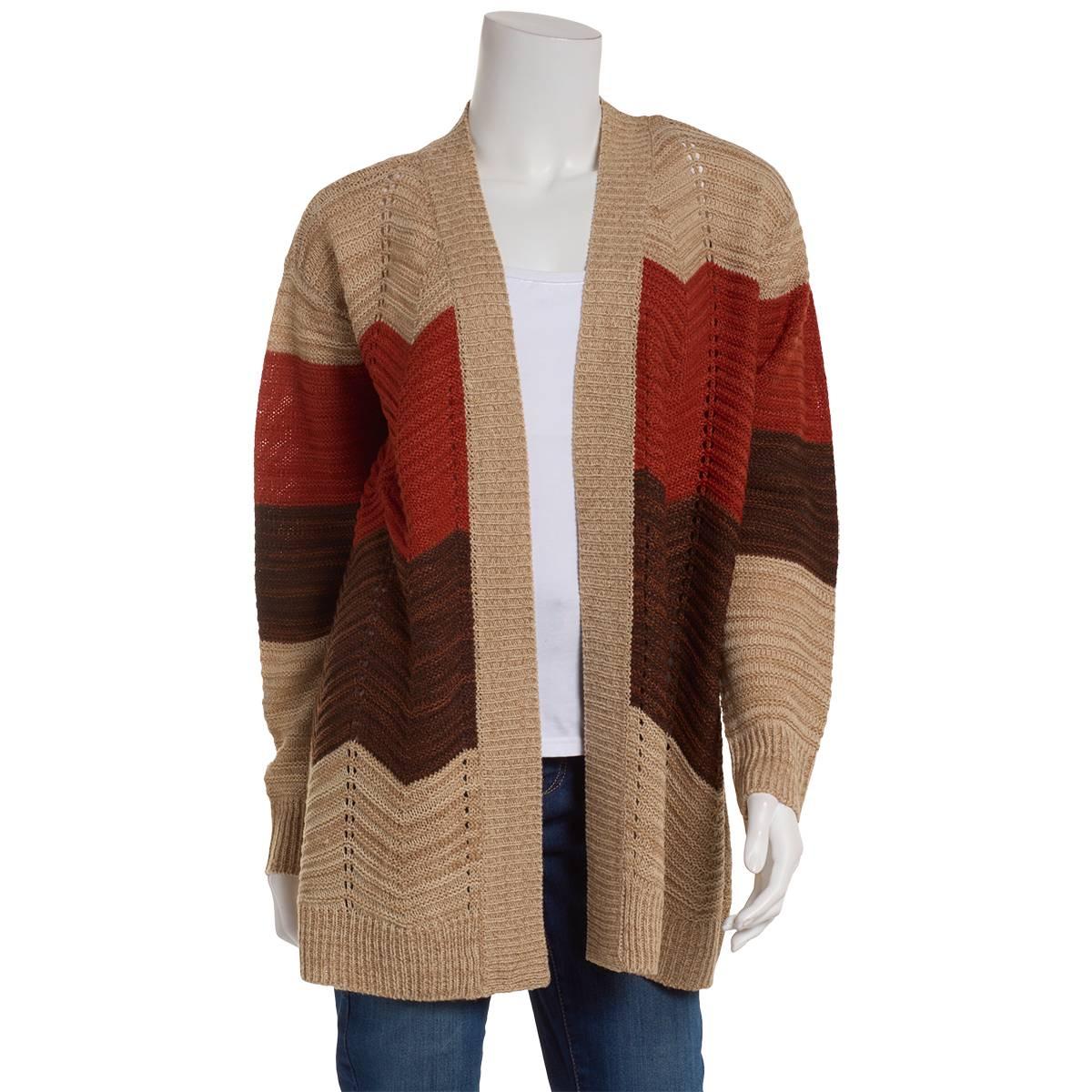 Click here for Petite Inner Circle Long Sleeve Chevron Cardigan prices