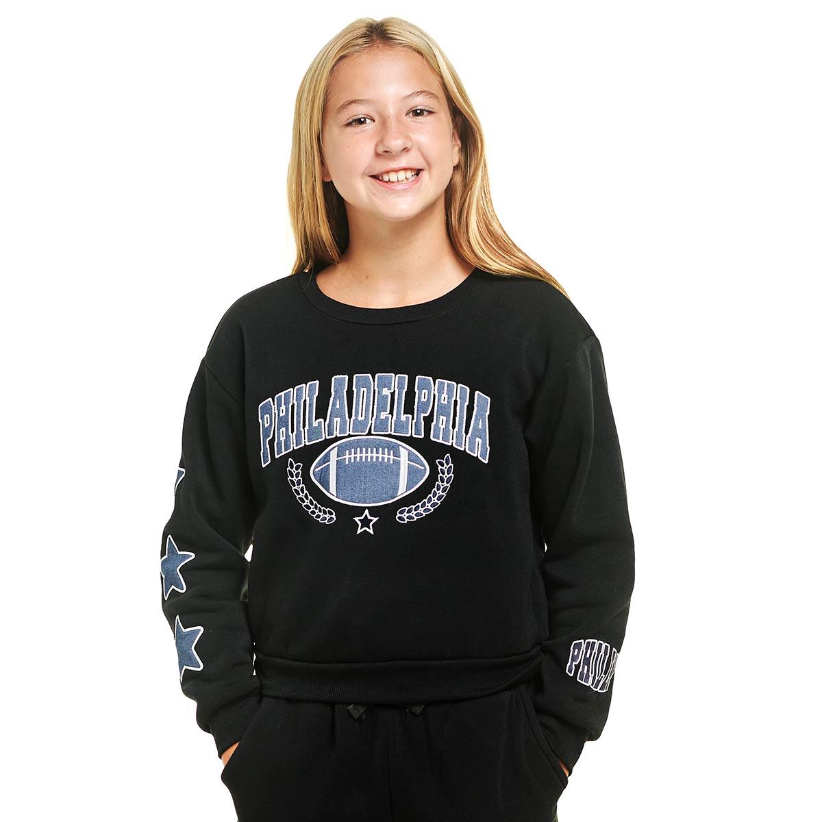 Click here for Girls (7-16) Jolie & Joy Denim Applique Philly Swe... prices