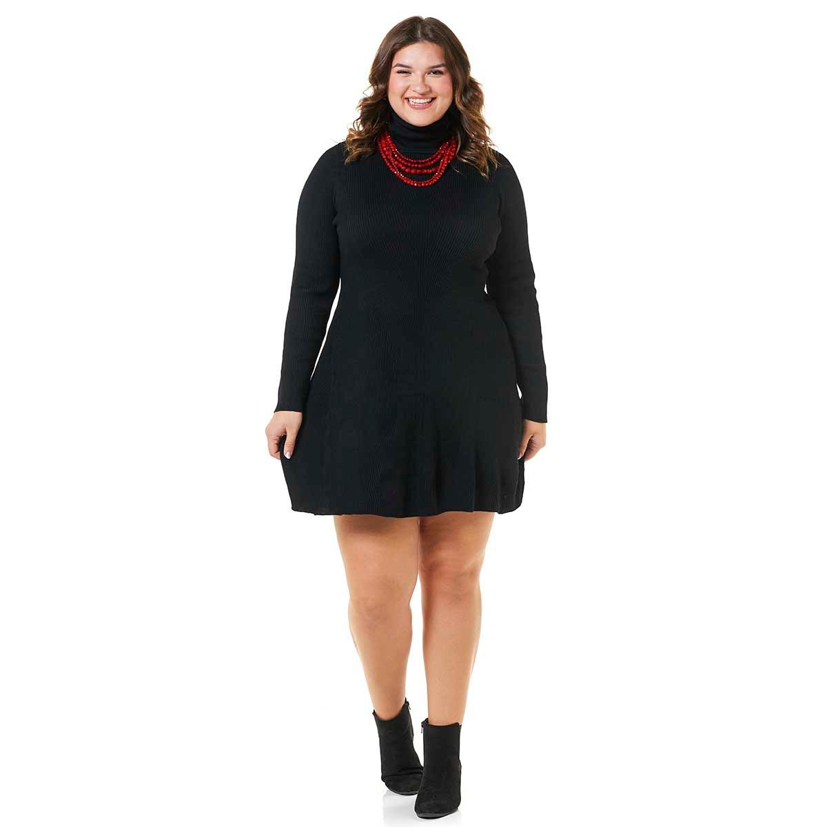 Click here for Juniors Plus Jolie & Joy Long Sleeve Turtleneck Sw... prices