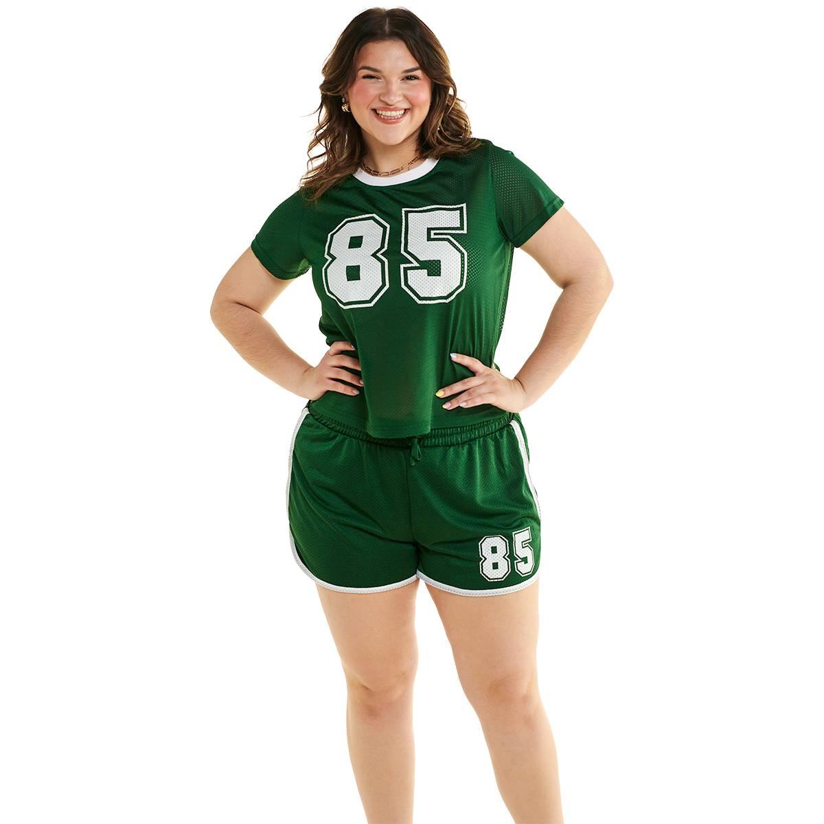 Click here for Juniors Plus Jolie & Joy Mesh Boxy 85 Jersey w/ Do... prices