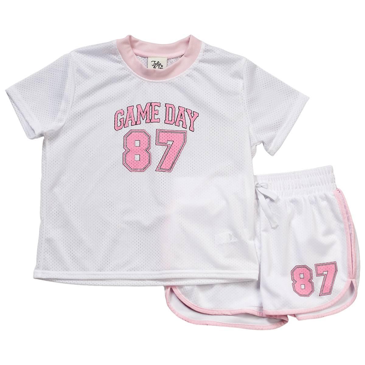 Click here for Girls (7-14) Jolie & Joy Mesh 87 Jersey Tee & Dolp... prices