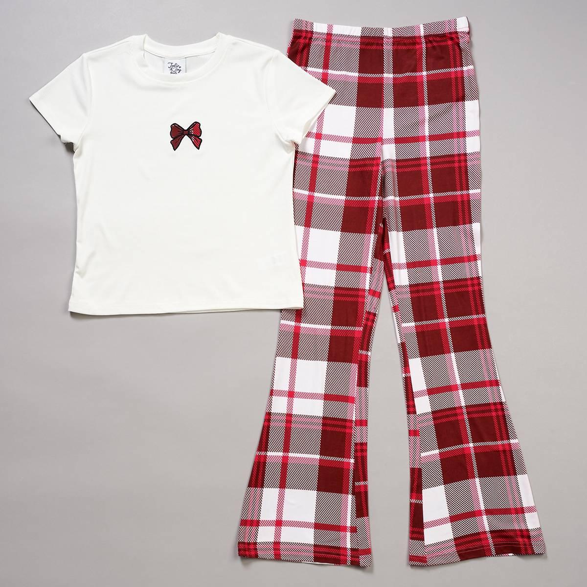 Click here for Girls (7-16) Jolie & Joy Bow Top with Yummy Plaid... prices