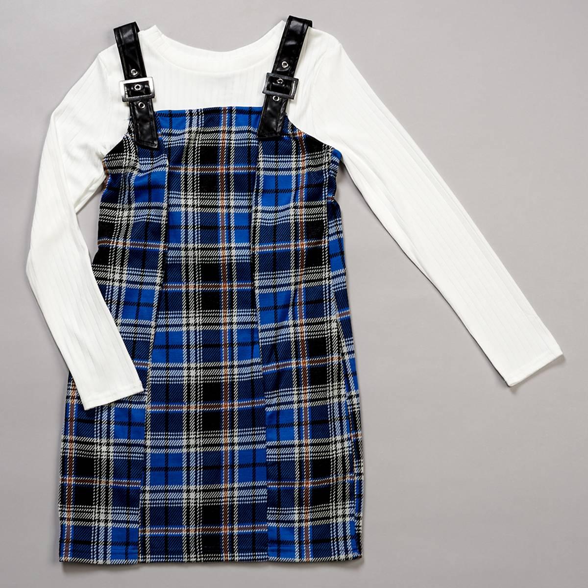 Click here for Girls (7-16) Jolie & Joy Plaid Jumper & Solid Tee-... prices