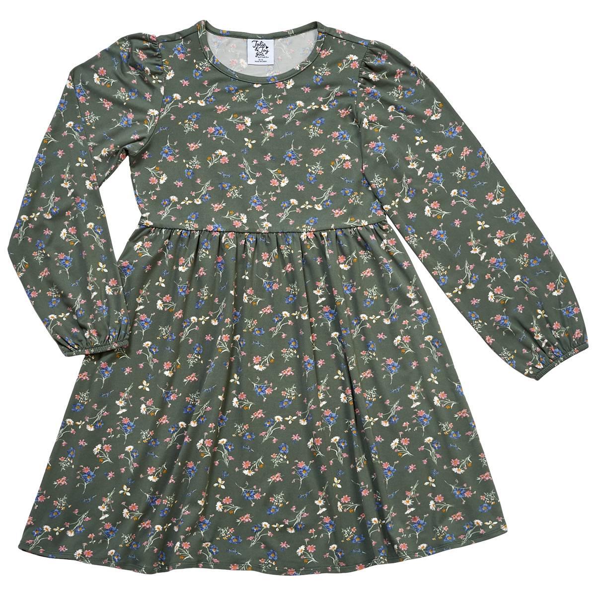Click here for Girls (7-16) Jolie & Joy Forest Floral Puff Sleeve... prices