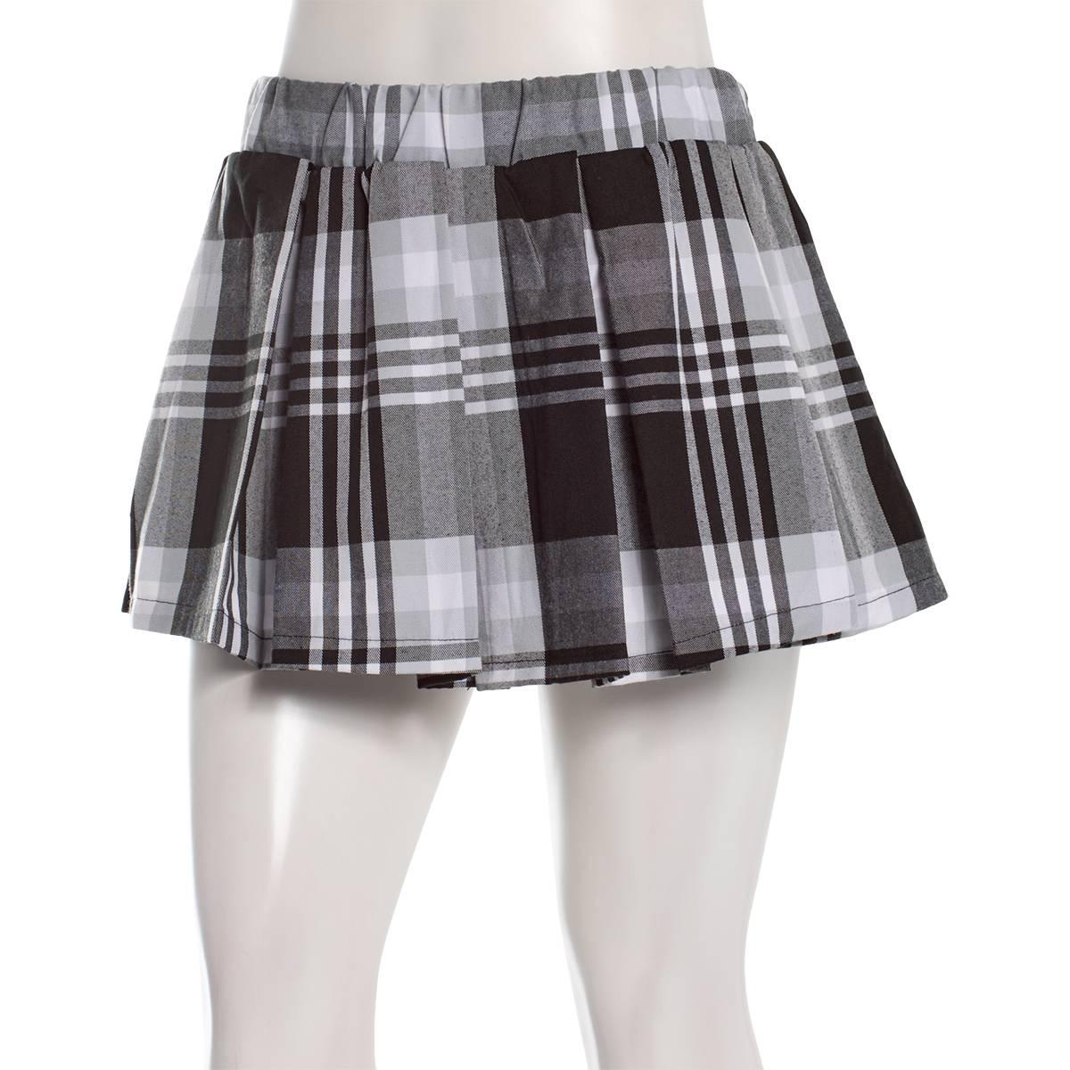 Click here for Juniors Jolie & Joy Plaid Pleated Twill Skort - Bl... prices