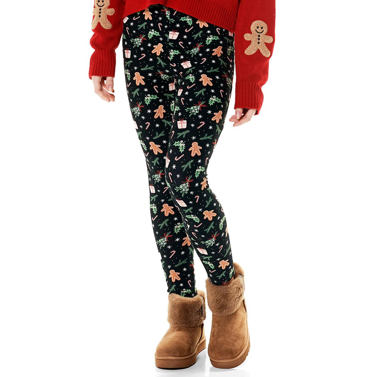 Click here for Juniors Jolie & Joy Christmas Snack High Rise Legg... prices