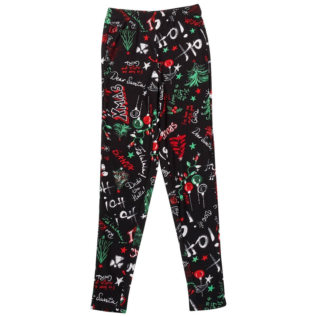 Click here for Girls (7-16) Jolie & Joy Christmas Graffiti Leggin... prices