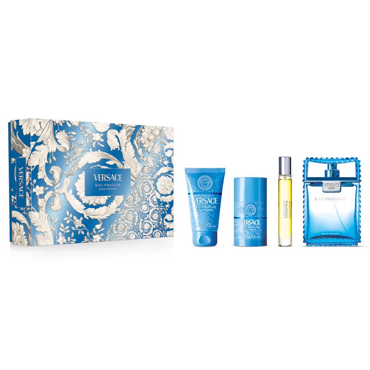 Click here for Versace Man Eau Fraiche 4pc. Gift Set prices