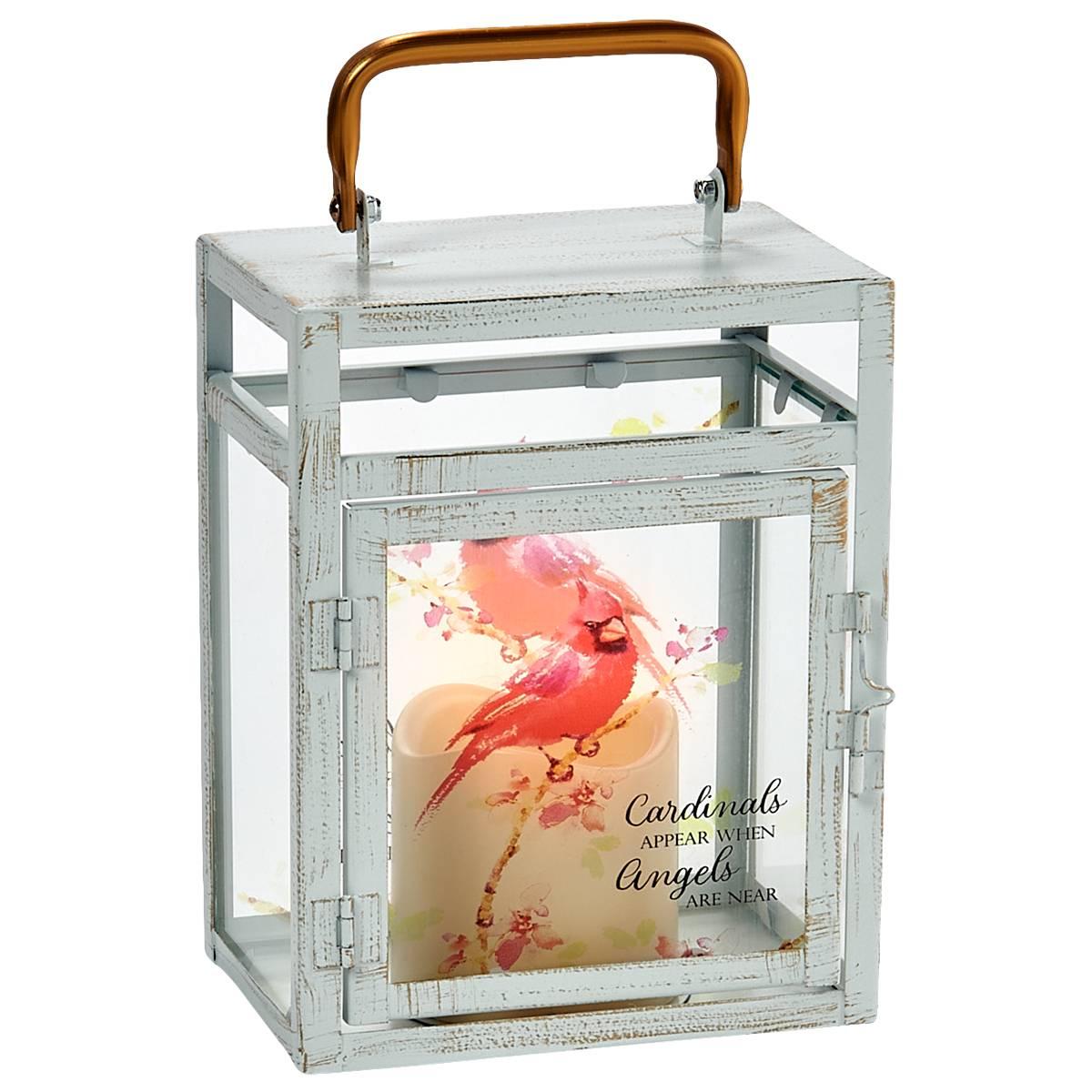 Click here for Cardinals Appear Metal LED Lantern prices