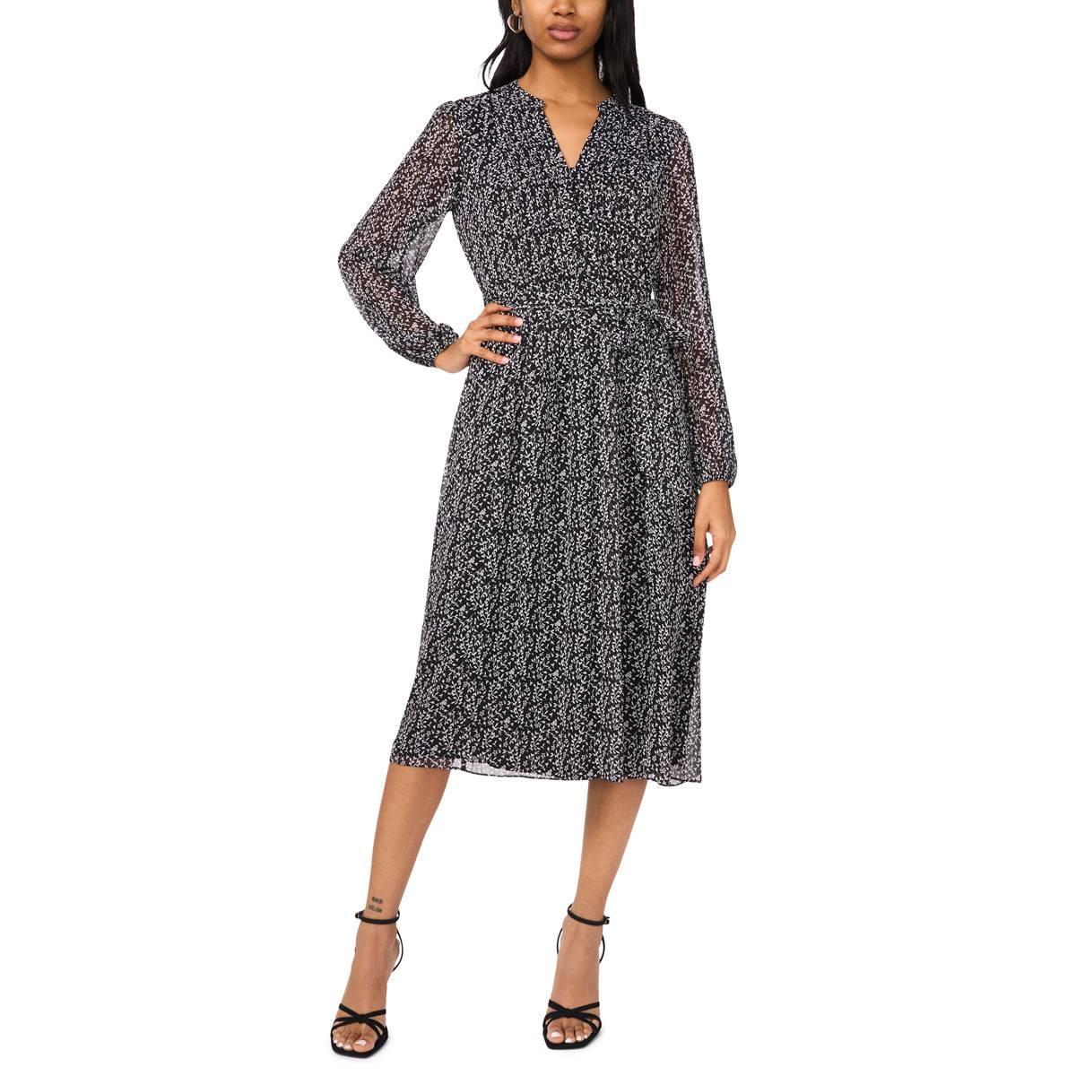 Click here for Womens MSK Long Sleeve Ditsy Floral Pintuck Fit &... prices