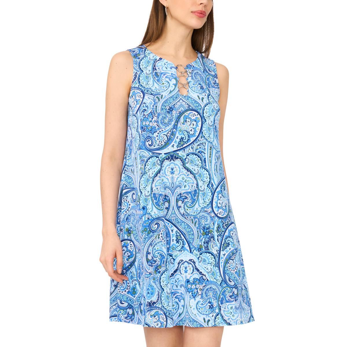 Click here for Womens MSK Sleeveless Triple O-Ring Neck Paisley S... prices