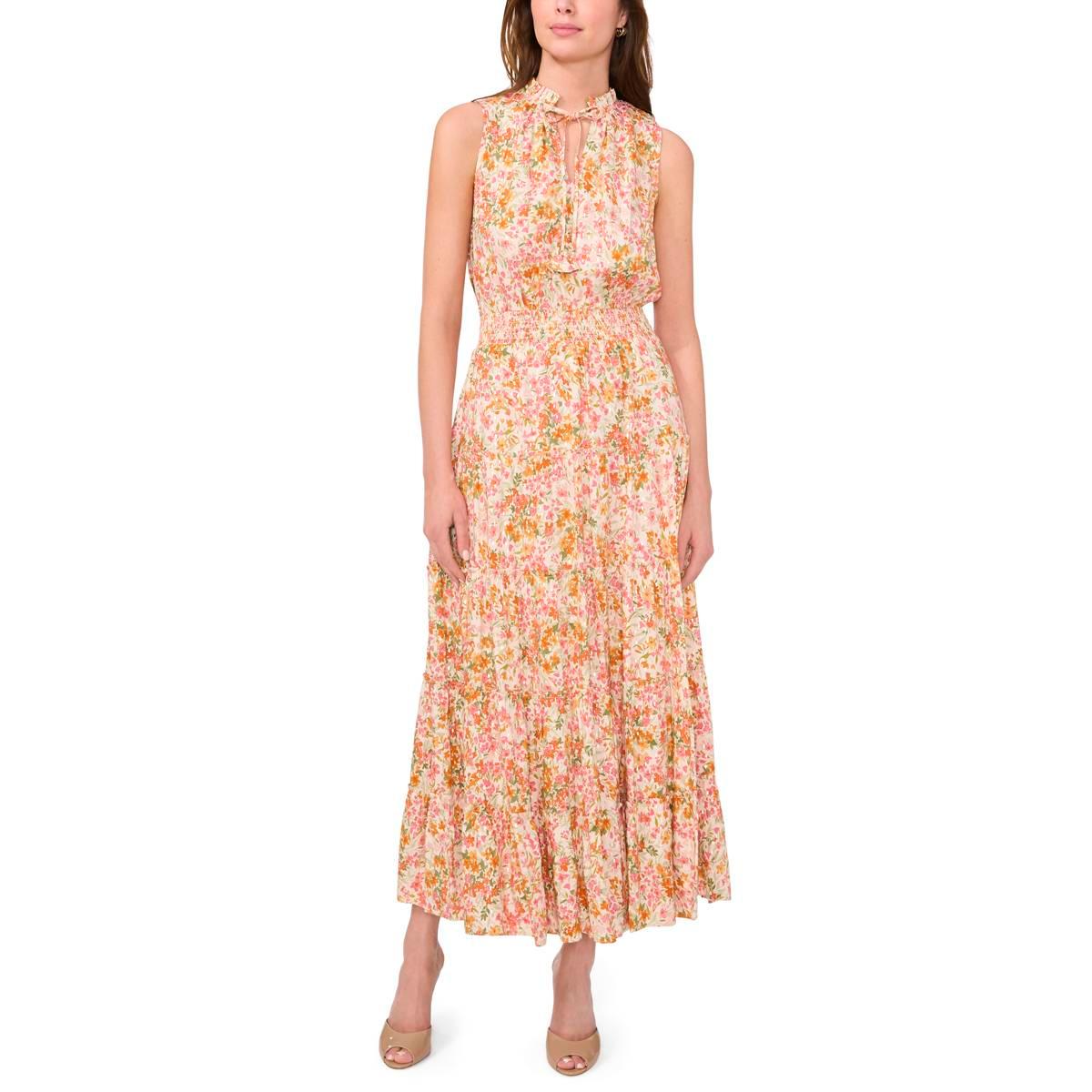 Click here for Womens MSK Sleeveless Ditsy Floral Challis Midi Dr... prices
