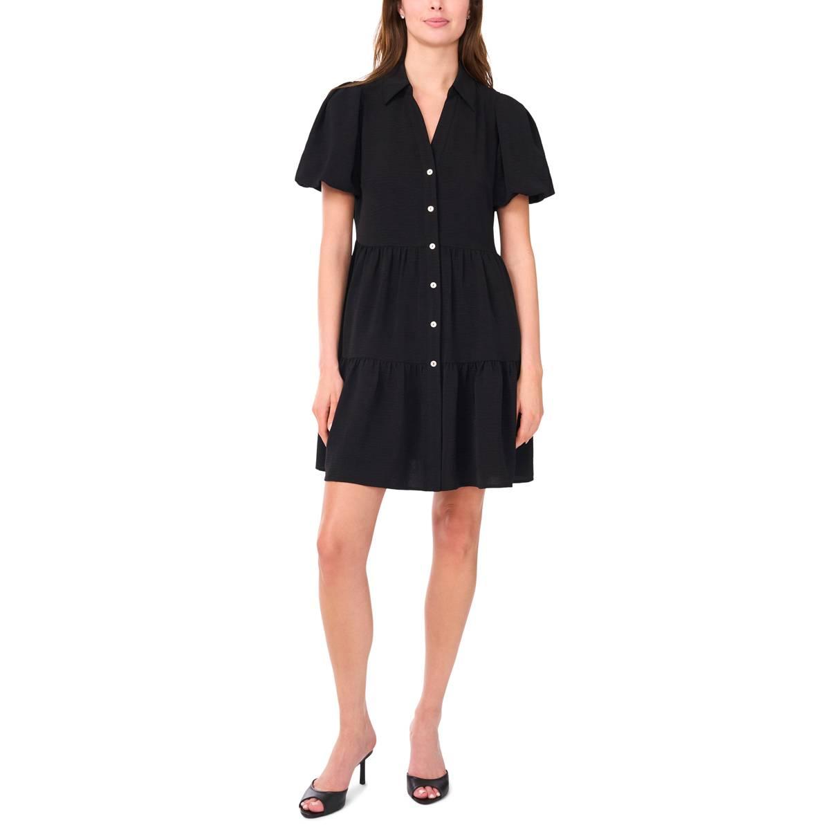 Click here for Womens MSK Short Sleeve Twill Tier Shirtdress prices