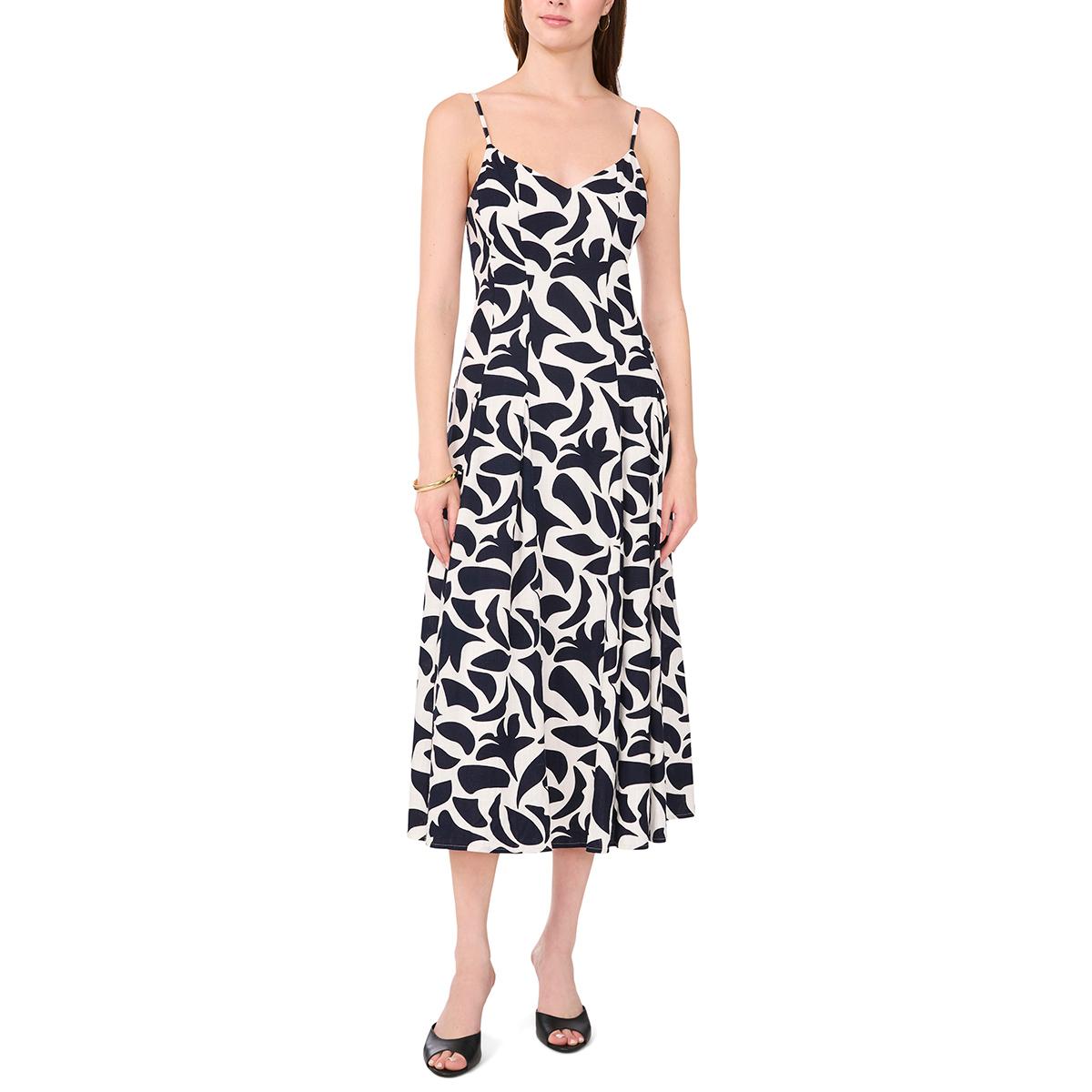 Click here for Womens MSK Sleeveless Abstract Seam Midi Dress prices