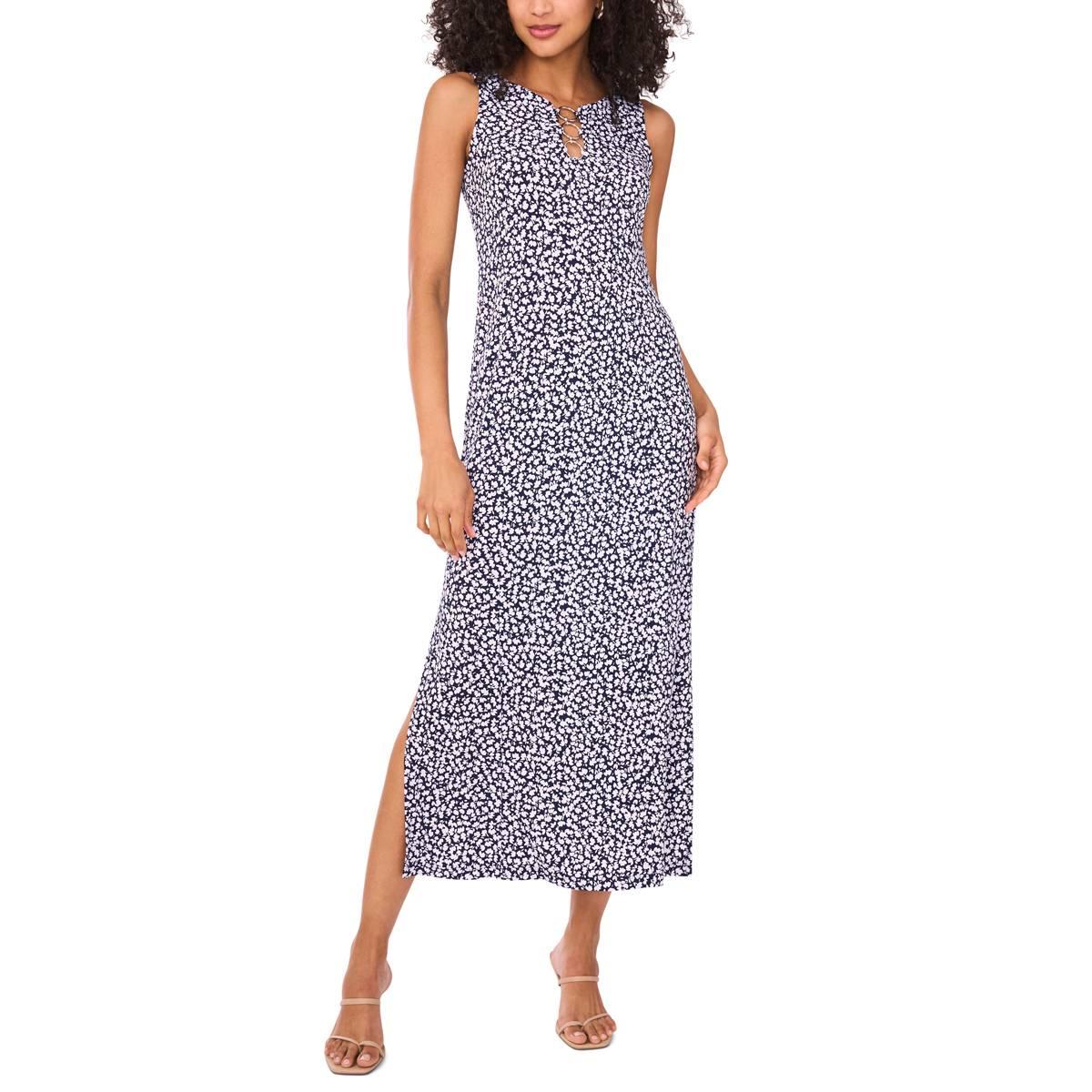 Click here for Womens MSK Sleeveless Floral Three Ring Midi Dress prices