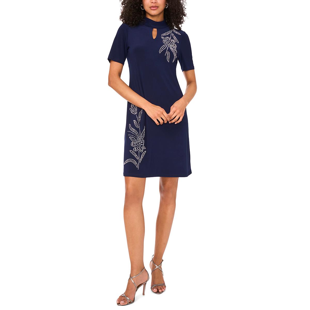 Click here for Petite MSK Short Sleeve Keyhole Asymmetrical Bead... prices