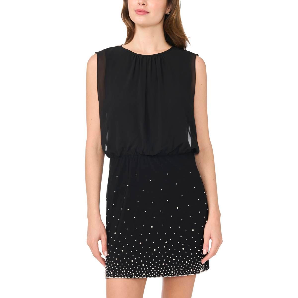 Click here for Womens MSK Sleeveless Embellished Blouson Dress prices