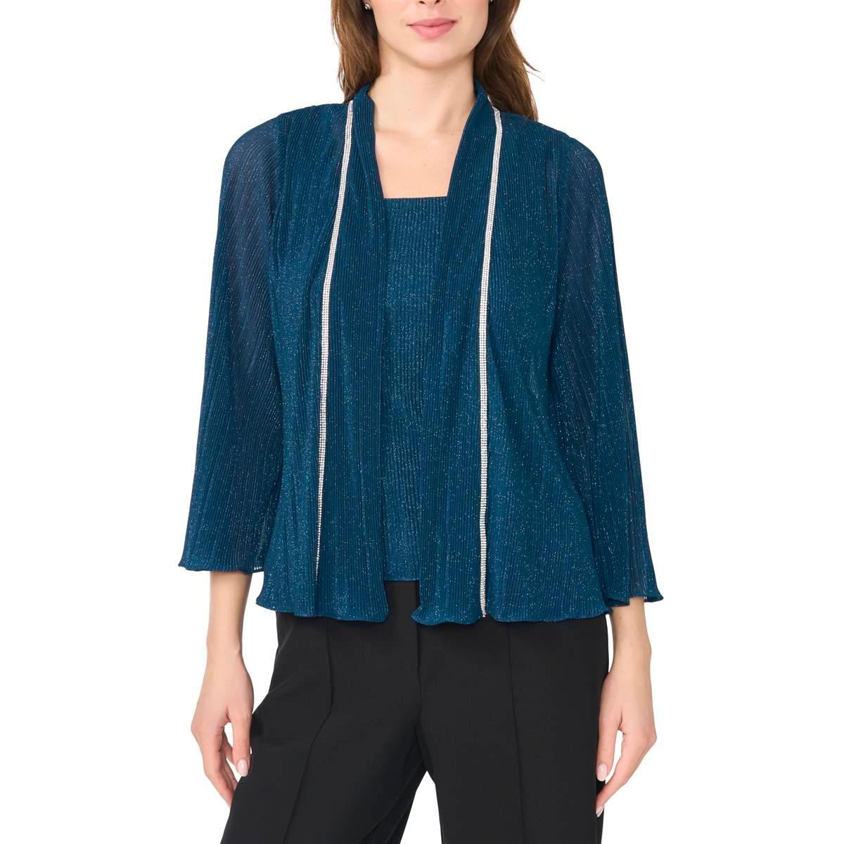 Click here for Womens MSK 2pc. Crinkle Texture Blouse with Jacket... prices