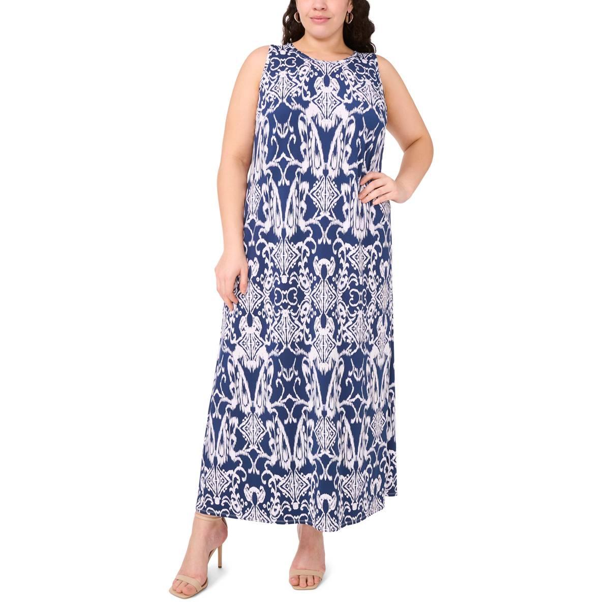 Click here for Plus Size MSK Sleeveless Keyhole Back Abstract Max... prices