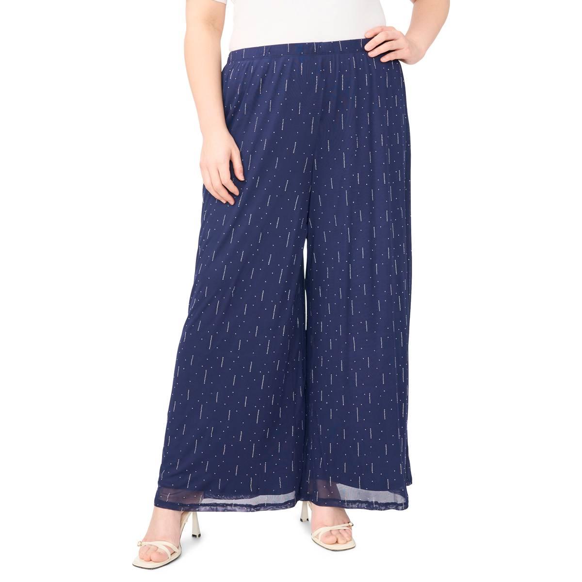 Click here for Plus Size MSK Metallic Pull On Palazzo Pants prices