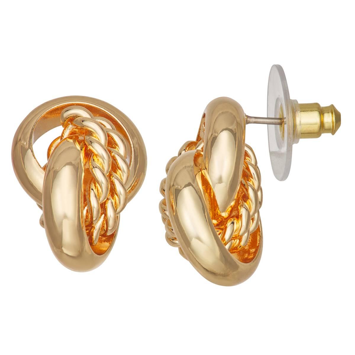 Click here for Napier Gold-Tone Knotted Stud Earrings prices