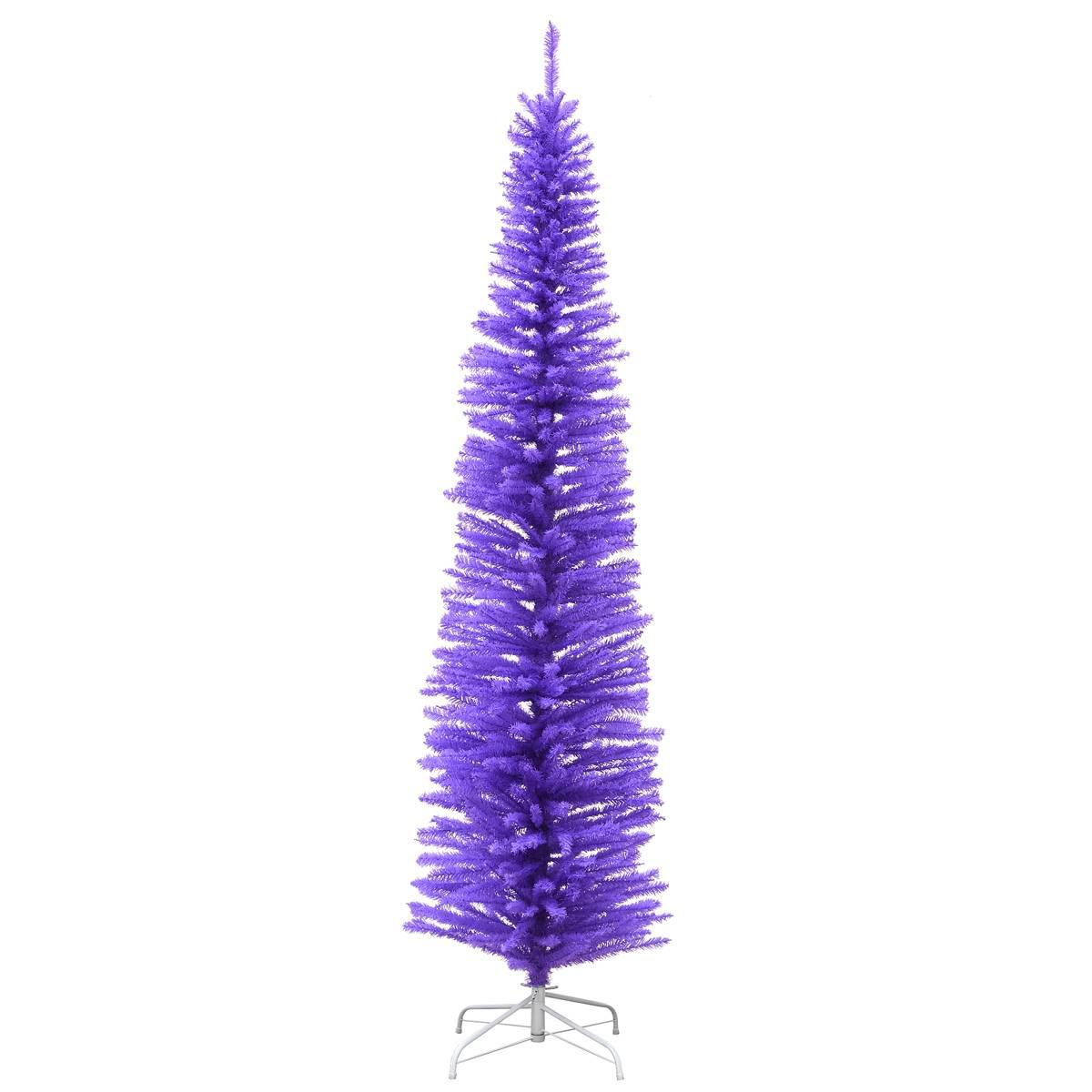 Click here for National Tree 7.5ft. Slim Lavender Christmas Tree prices