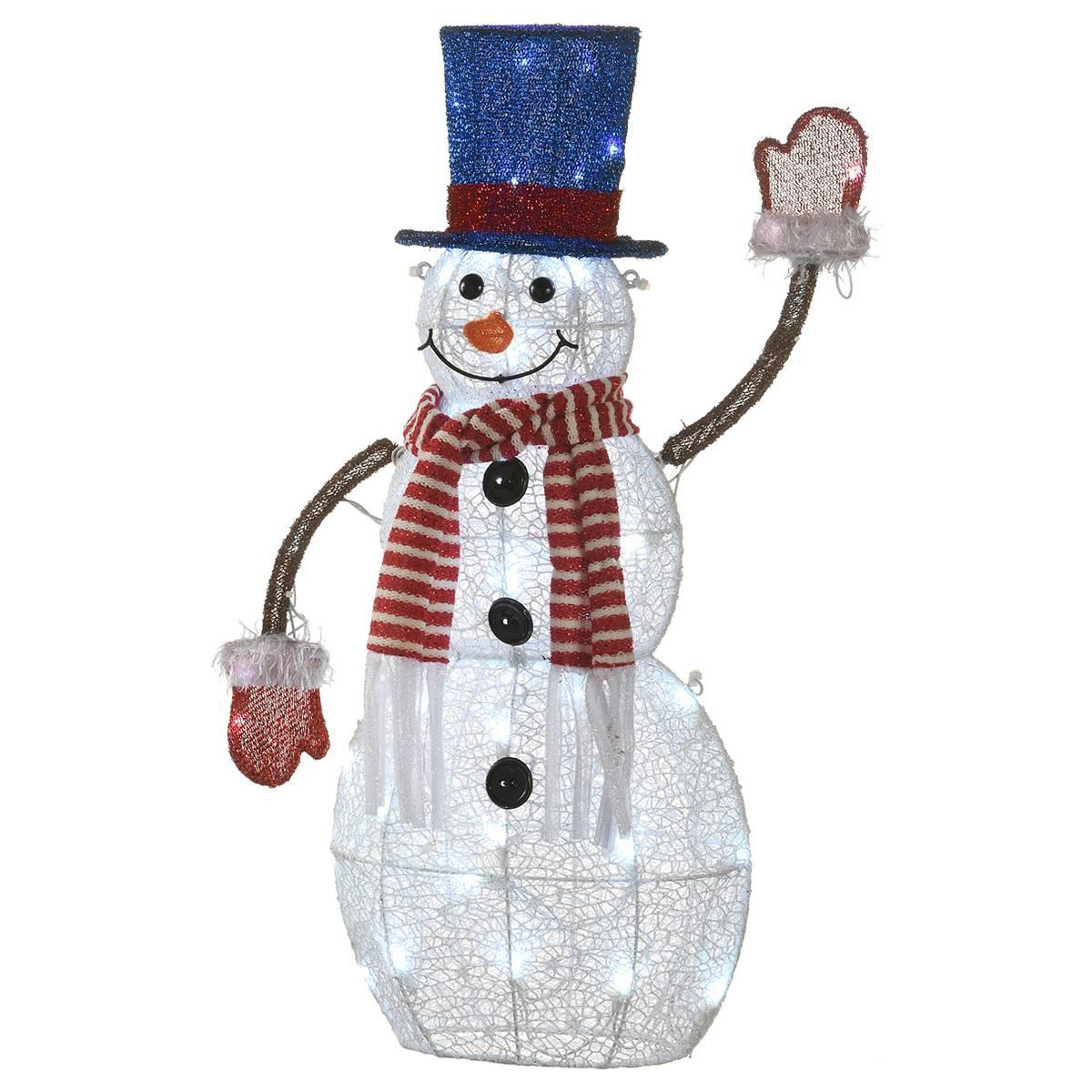 Click here for National Tree Pre-Lit 30in. Fabric Snowman prices