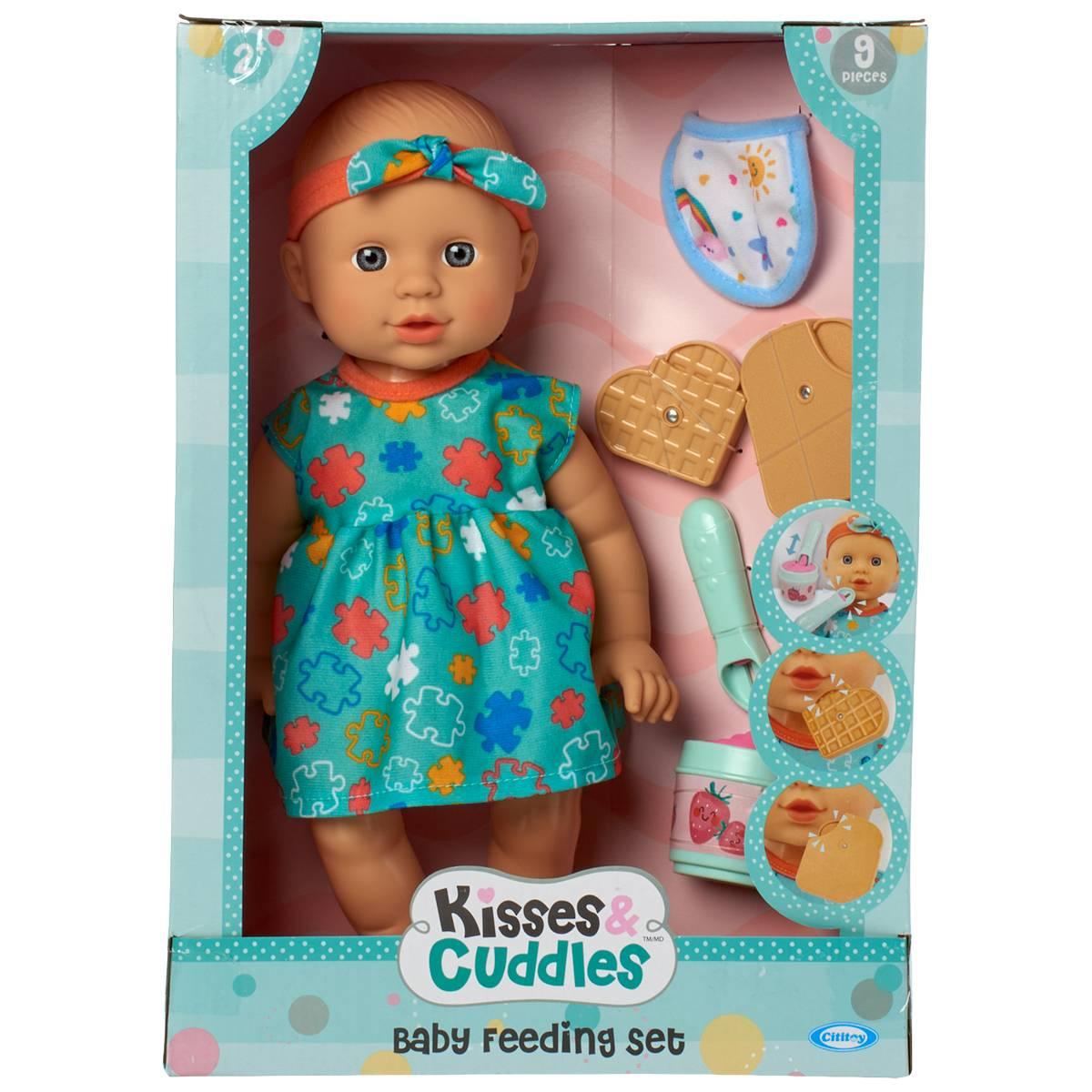 Click here for Kisses & Cuddles 14in. Baby Feeding Set prices