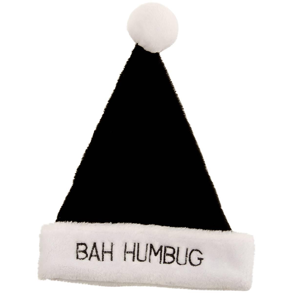 Click here for Plush Santa Hat with Embroidered Bah Humbug prices