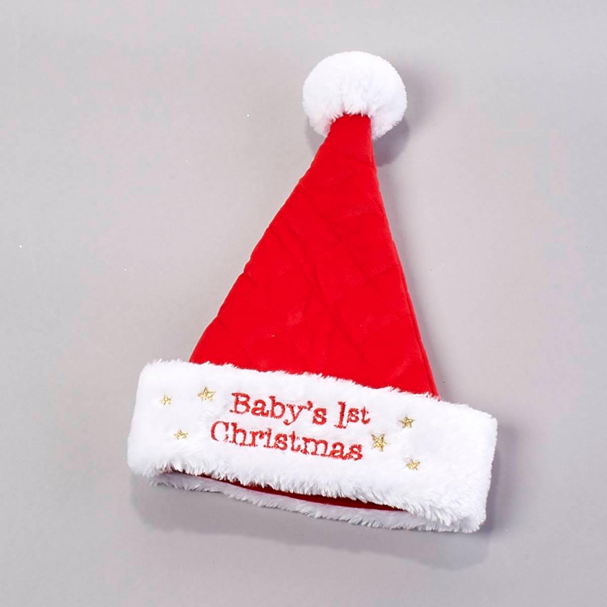 Click here for Baby Unisex Babys 1st Christmas Santa Hat prices