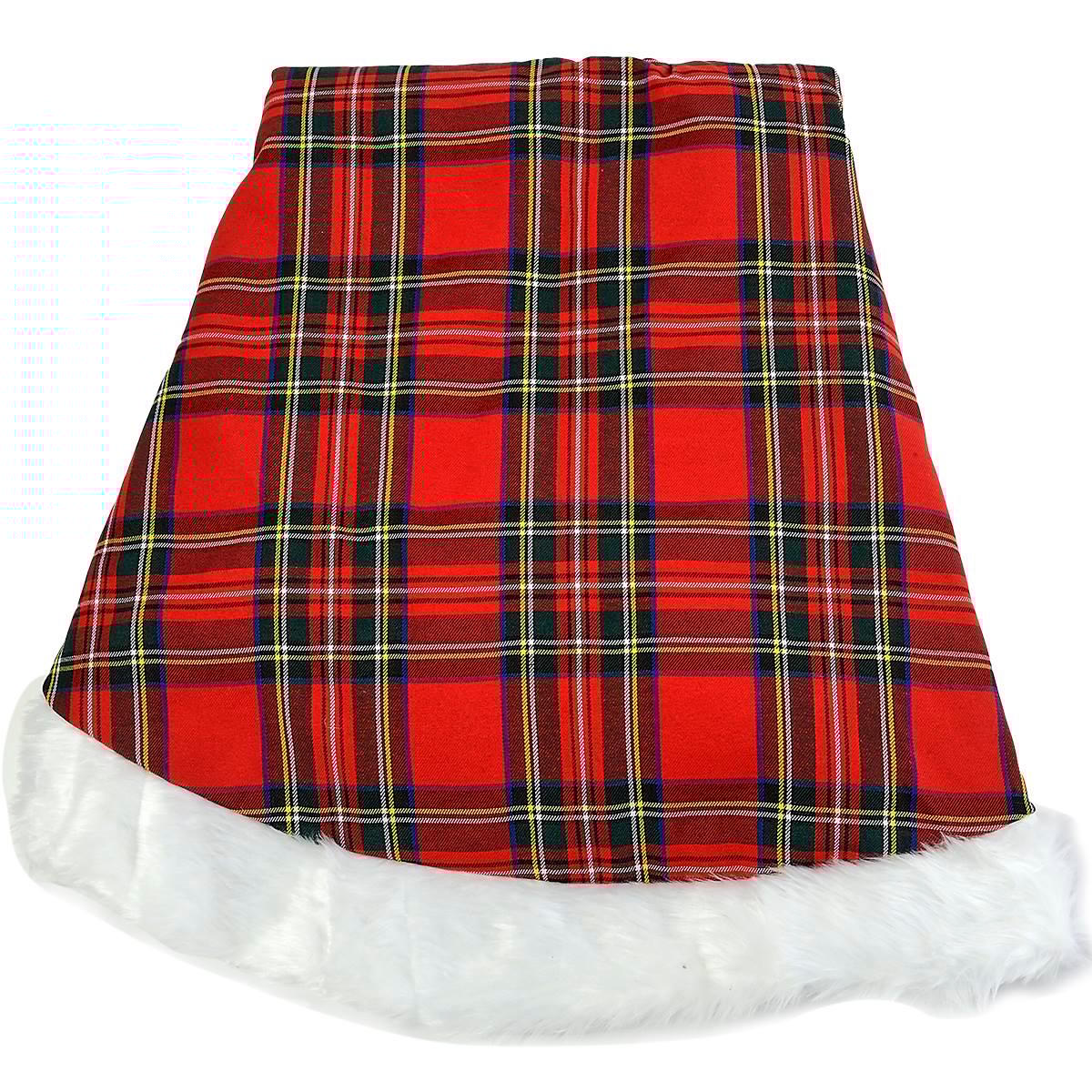 Click here for 48in. Tartan with Sherpa Border Tree Skirt prices
